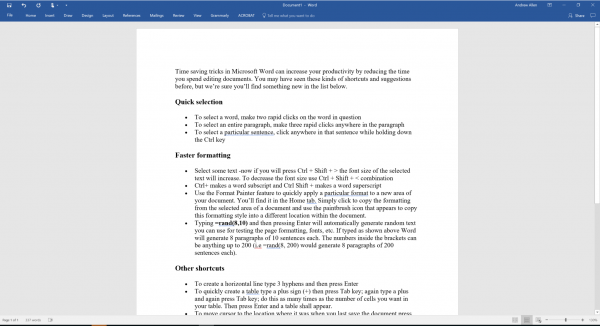 Microsoft Word tips to increase productivity